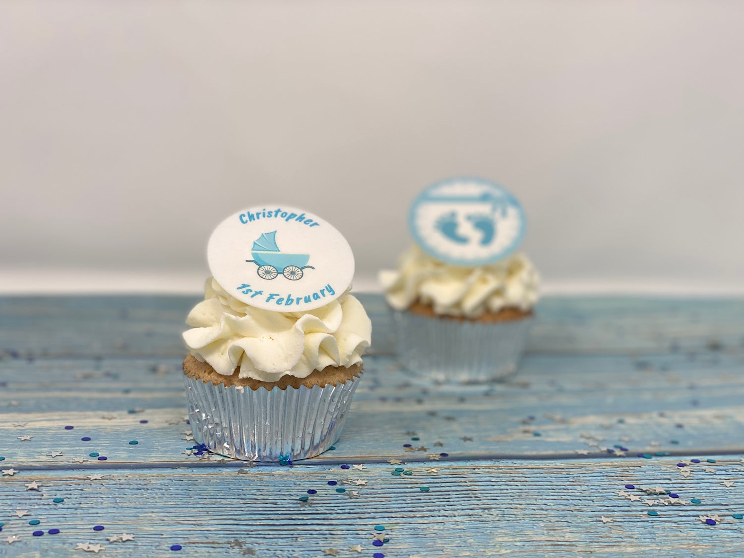 Edible cake toppers | Baby Shower Mixed - Boy | Edibilis