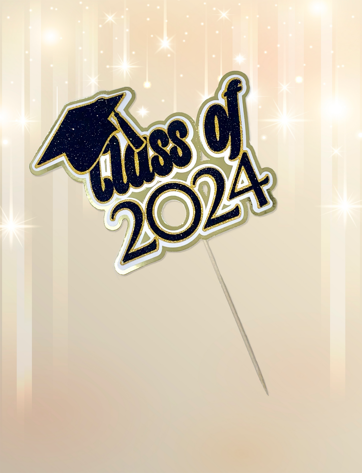 Class of 2024 Cake Topper | Personalised Cake Decoration | Edibilis