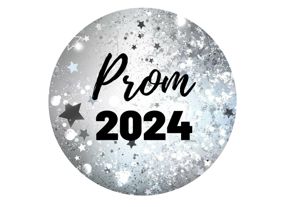 Edible cake toppers | Prom 2024 Silver Sparkle | Edibilis