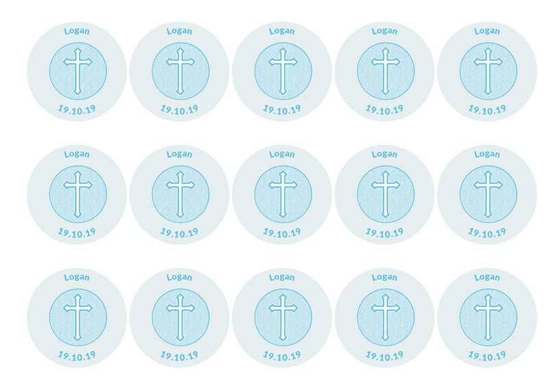 Edible cake toppers | Christening and Communion - Blue Cross