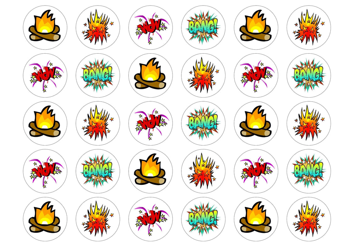 Edible cake toppers | Bonfire Cartoons | Edibilis