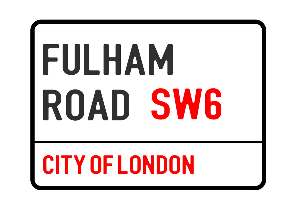 Edible cake toppers | Chelsea FC Street Sign | Edibilis