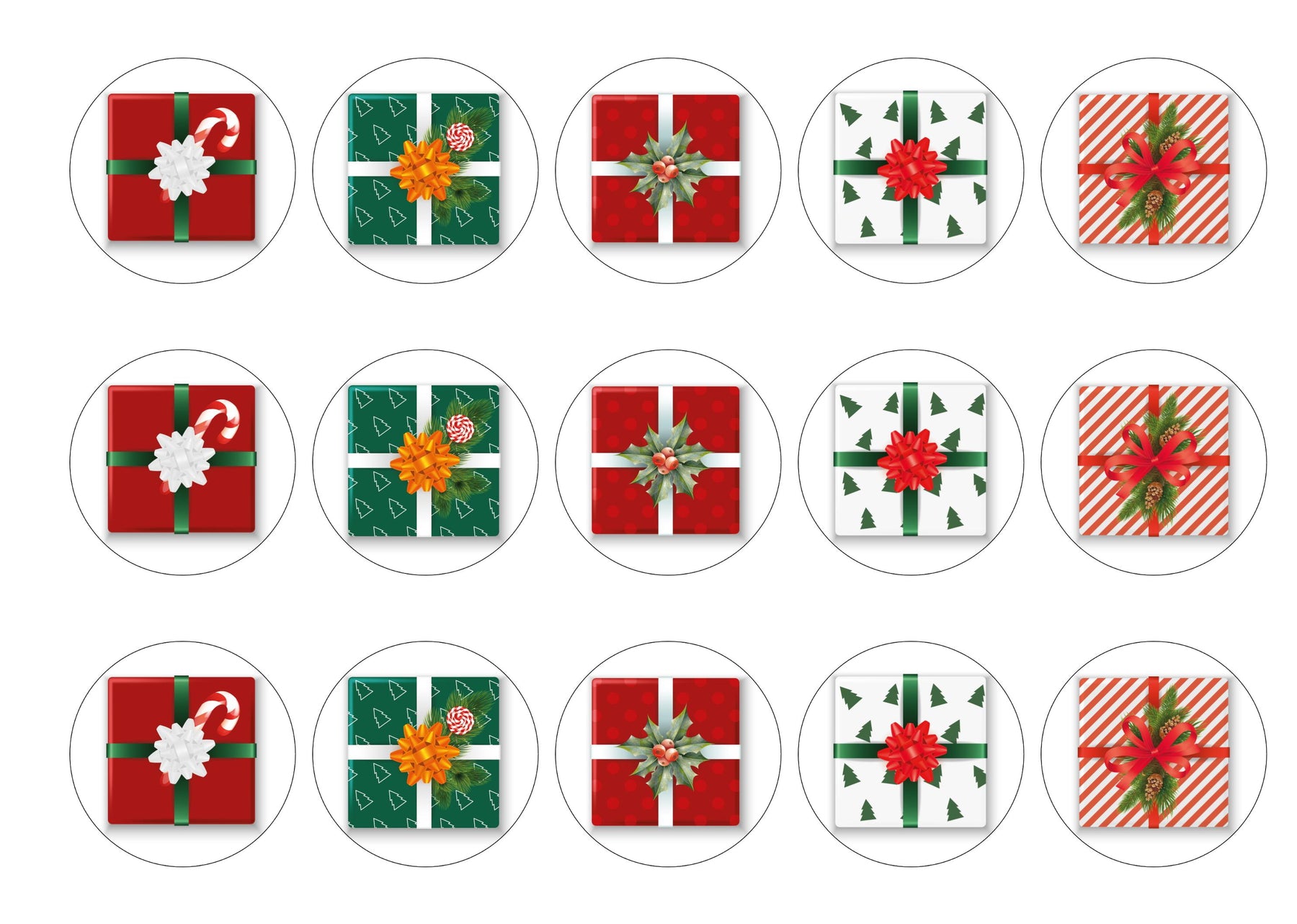 Edible cake toppers | Christmas Gift Boxes | Edibilis