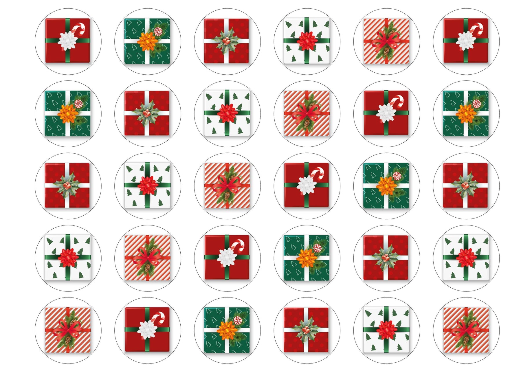 Edible cake toppers | Christmas Gift Boxes | Edibilis