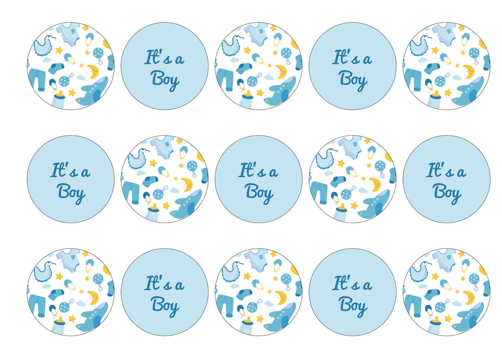 Edible cake toppers | It's A Boy | Edibilis