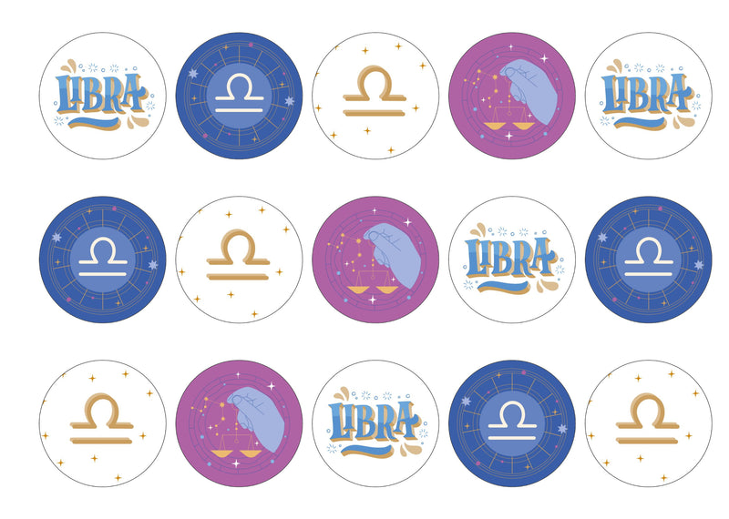 Edible cake toppers | Libra | Edibilis