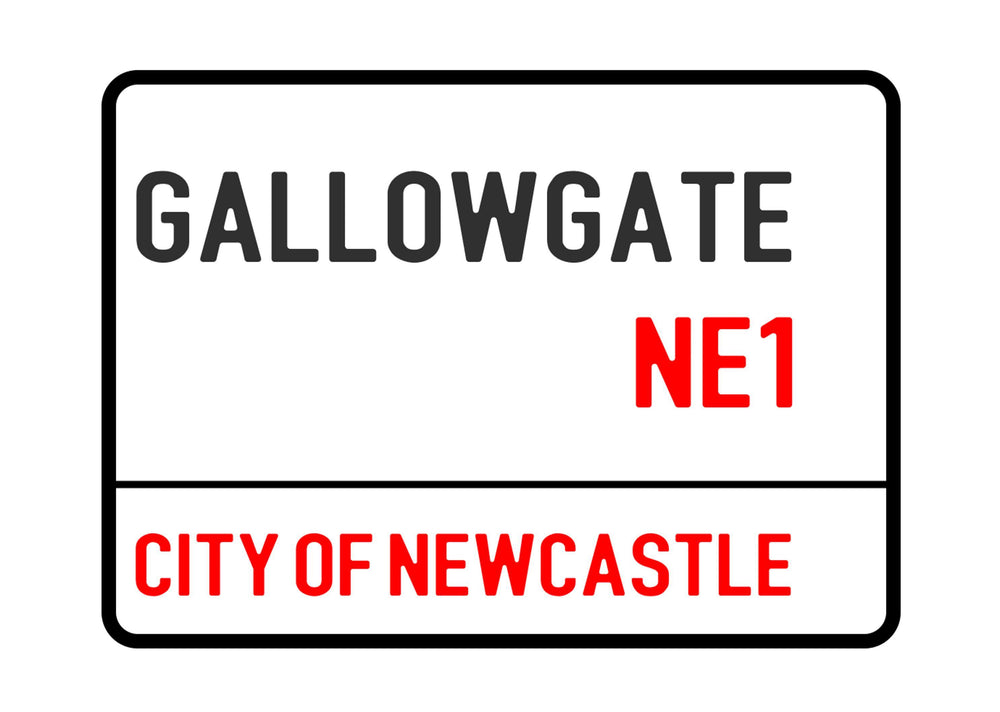 Edible cake toppers | Newcastle United Street Sign | Edibilis