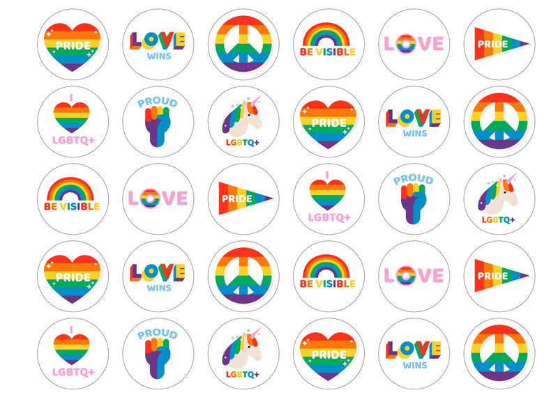 Edible cake toppers | Pride Icons | Edibilis