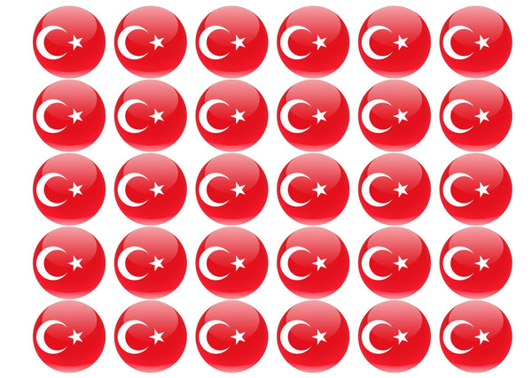 Edible cake toppers | Turkish Flag Euro's 2021 | Edibilis